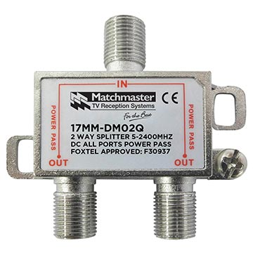 MATCHMASTER SPLITTER 2 WAY FOR TDT SYSTEMS - Shannons Electrics BPD ...