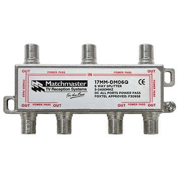 MATCHMASTER SPLITTER 6 WAY FOR TDT SYSTEMS - Shannons Electrics BPD ...
